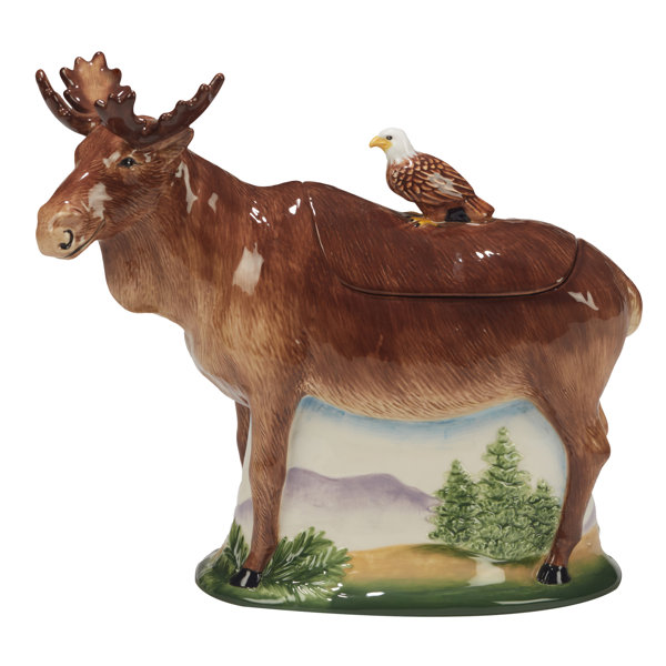 Certified International Mountain Summit 3-D Moose Cookie Jar | Wayfair