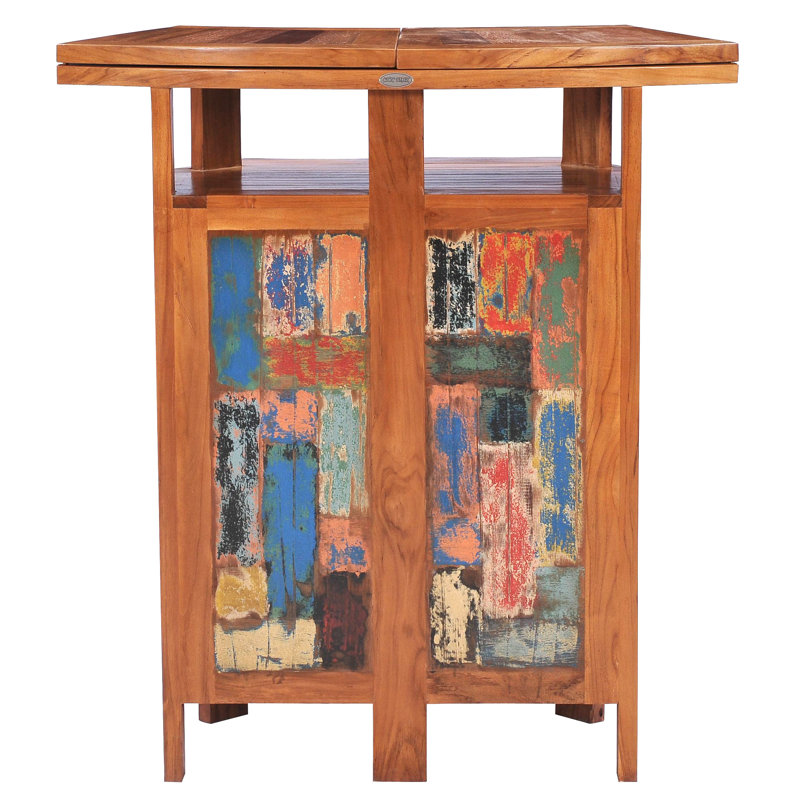 Loon Peak® Barnes Teak Home Bar & Reviews | Wayfair