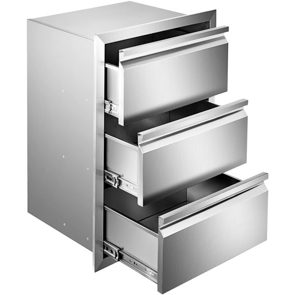 VEVOR 14.7'' Stainless Steel Drop-In Drawers | Wayfair