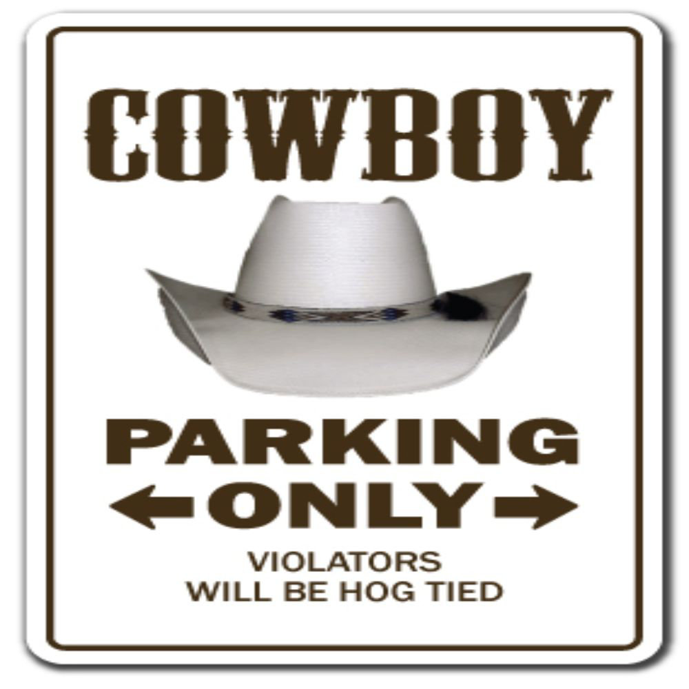 SignMission Cowboy Novelty Sign Funny Home Decor | Wayfair
