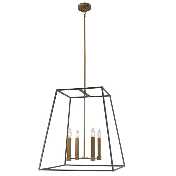 Laurel Foundry Modern Farmhouse 4 Light Large Open Frame Foyer Lantern ...