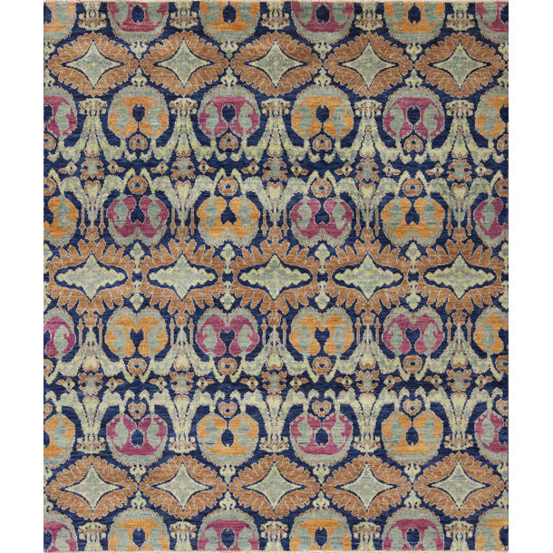 Samad Rugs Vogue Hand-Knotted Wool Ikat Area Rug | Perigold