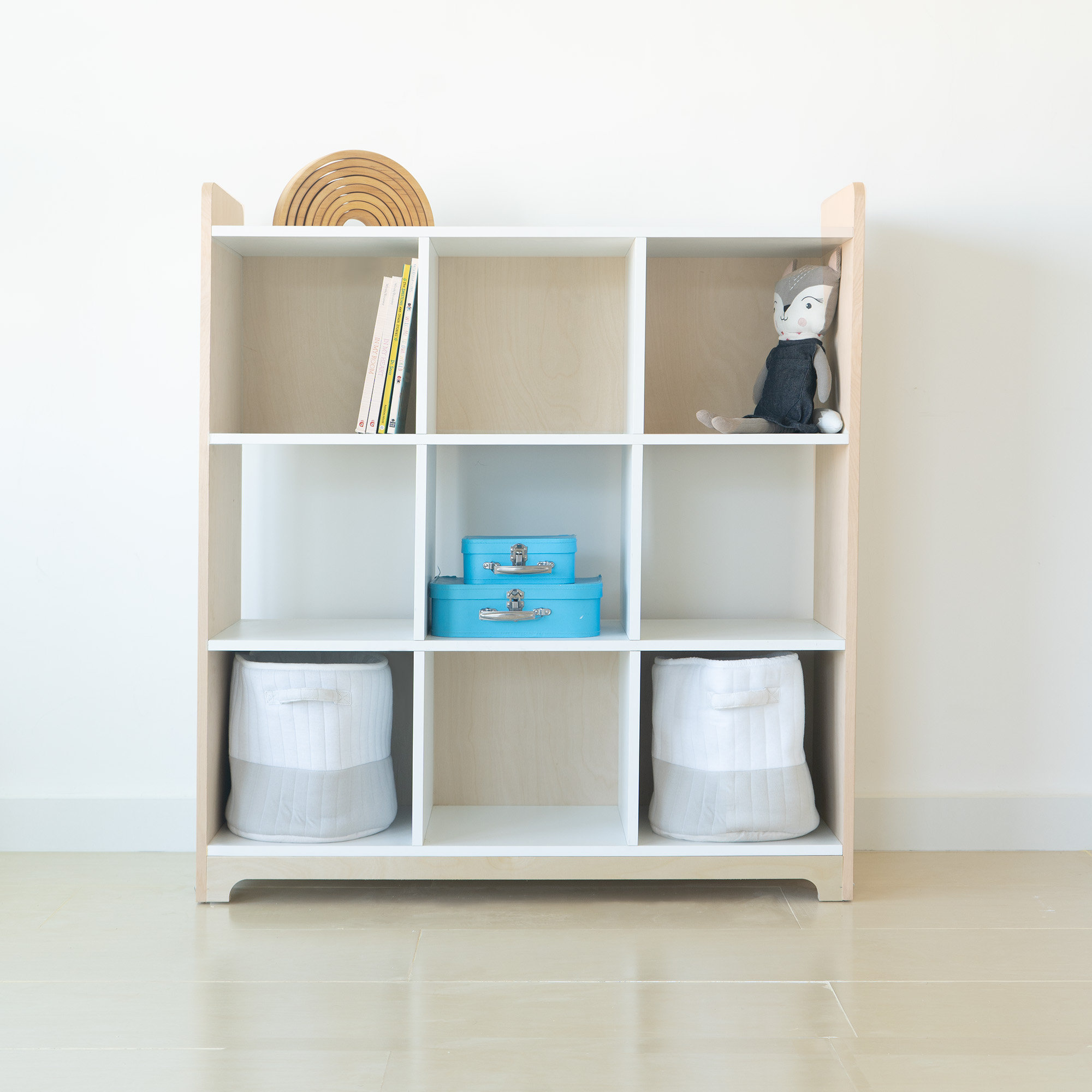 Nico and Yeye Cubo Wood Veneer 9 Compartment Cubby | Wayfair