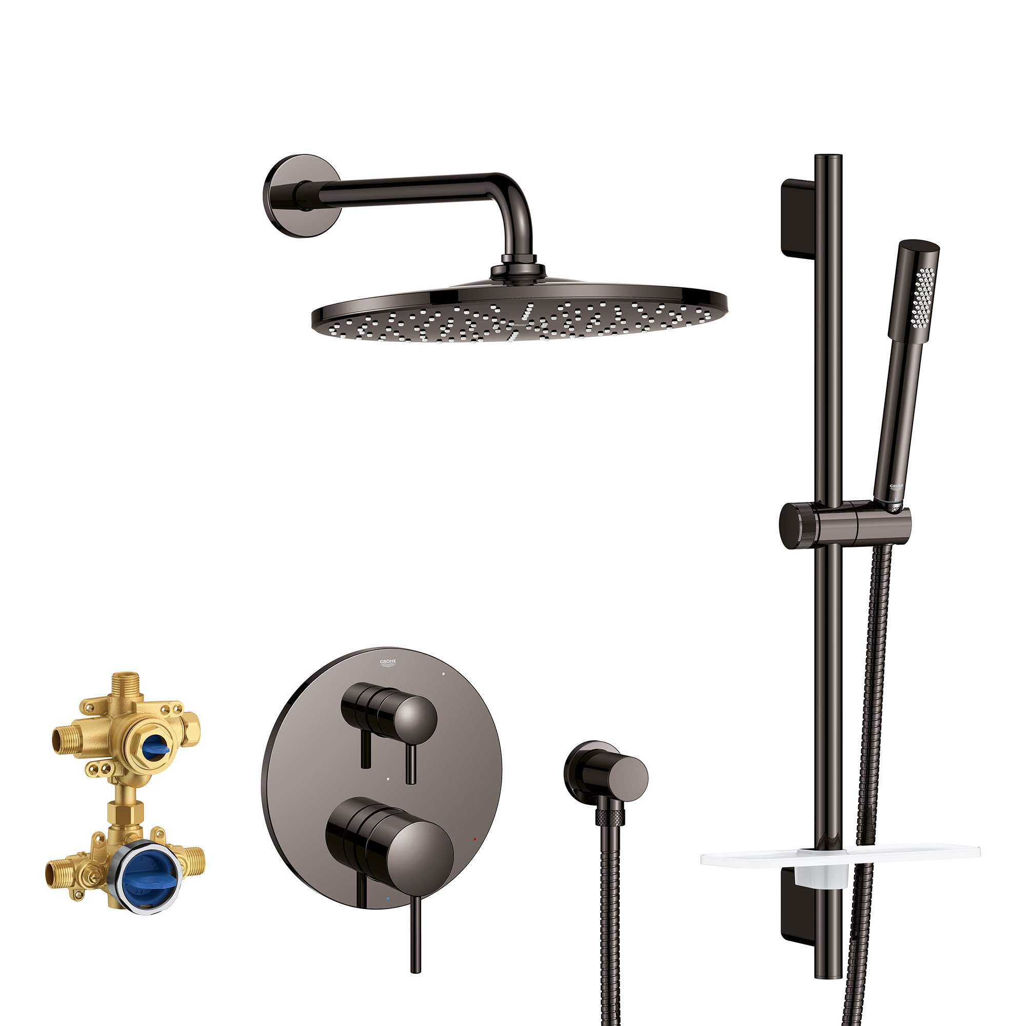 GROHE Timeless Pressure Balance Rain Shower Set | Wayfair