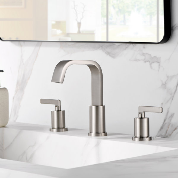 Luxier Widespread Faucet 2-handle Bathroom Faucet with Drain Assembly ...