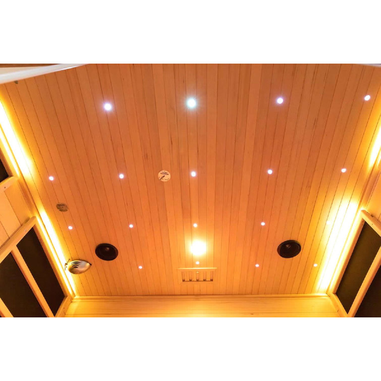 Vidalux 4-5 Person Hybrid Bench Sauna With Traditional & Full Spectrum ...