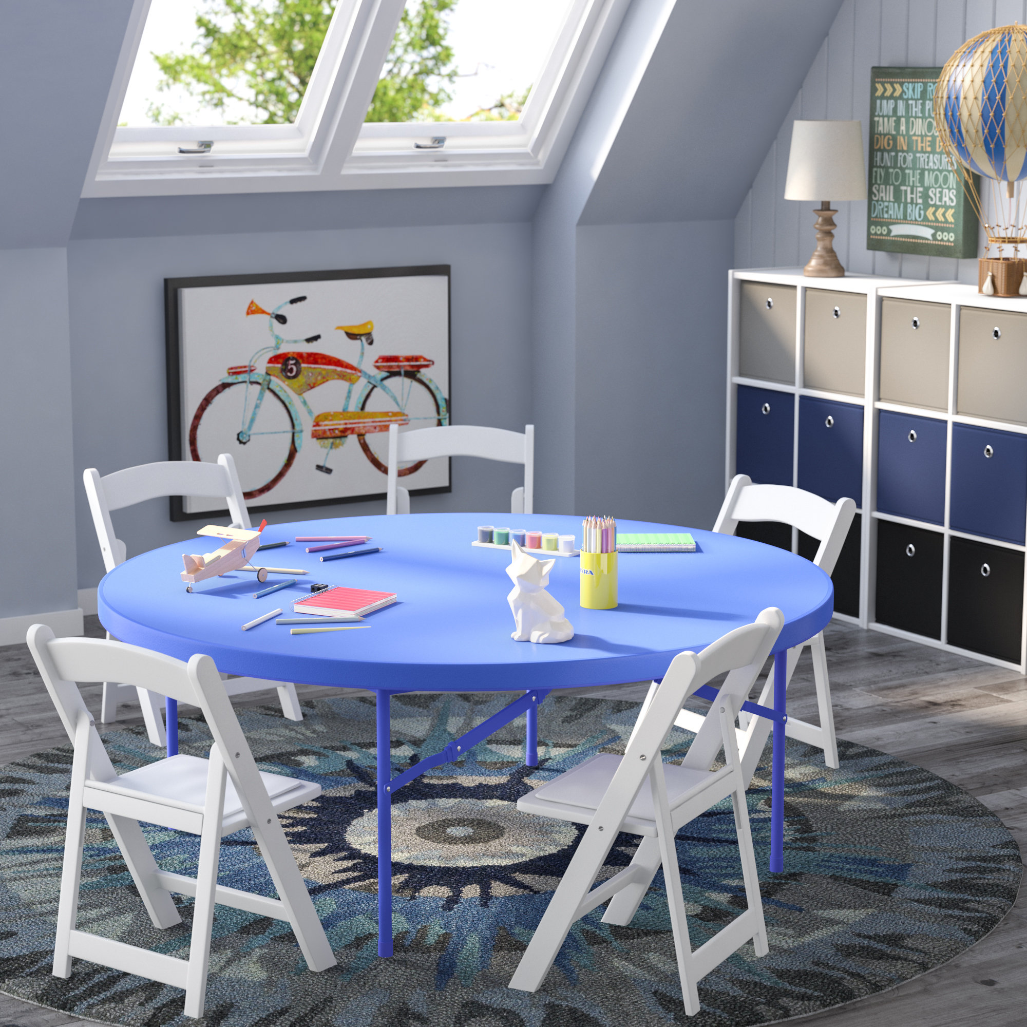 Zoomie Kids Darrell Kids Round Play / Activity Table & Reviews | Wayfair