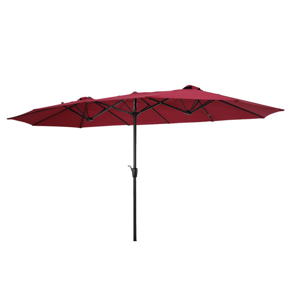 Arlmont & Co. Nadaja 180'' x 108'' Rectangular Market Umbrella | Wayfair