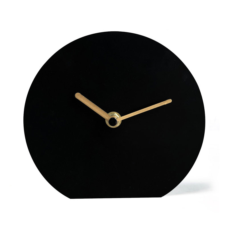 Mercer41 Analog Metal Quartz Tabletop Clock & Reviews | Wayfair