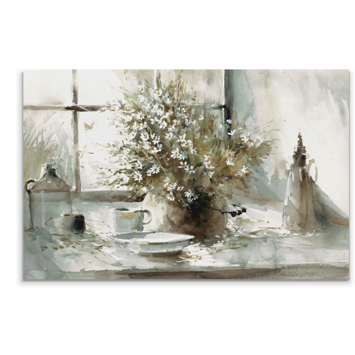 Gracie Oaks Daisy Still Life - Picture Frame Print & Reviews | Wayfair