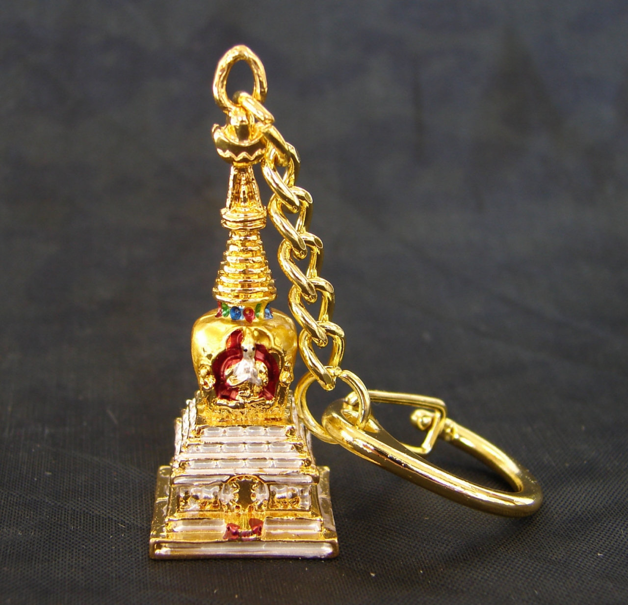 Feng Shui Import Kalachakra Stupa Amulet Key Chain | Wayfair
