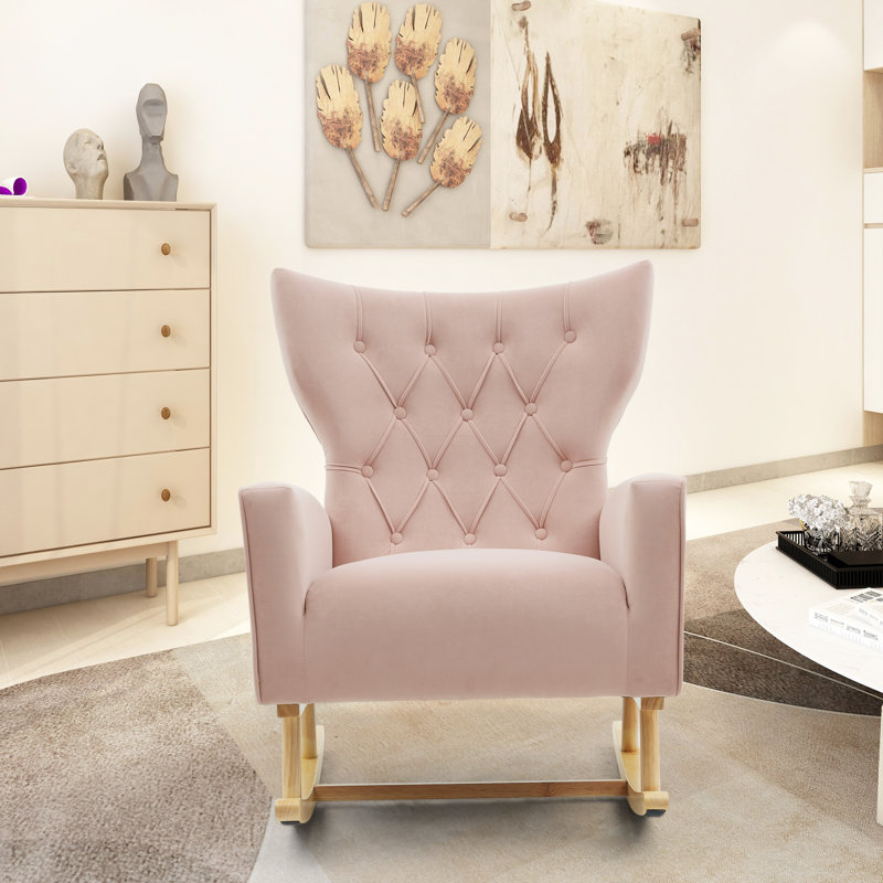 Gemma Violet Zed Rocking Chair | Wayfair