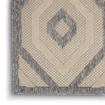 Etta Avenue™ Allesandra Cream/Gray Indoor/Outdoor Rug & Reviews | Wayfair