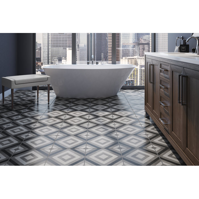 Bedrosians Chateau 12" x 12" Porcelain Field Tile | Wayfair