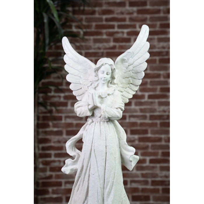 Hi-Line Gift Ltd. Standing Angel with Wings Up Statue & Reviews | Wayfair