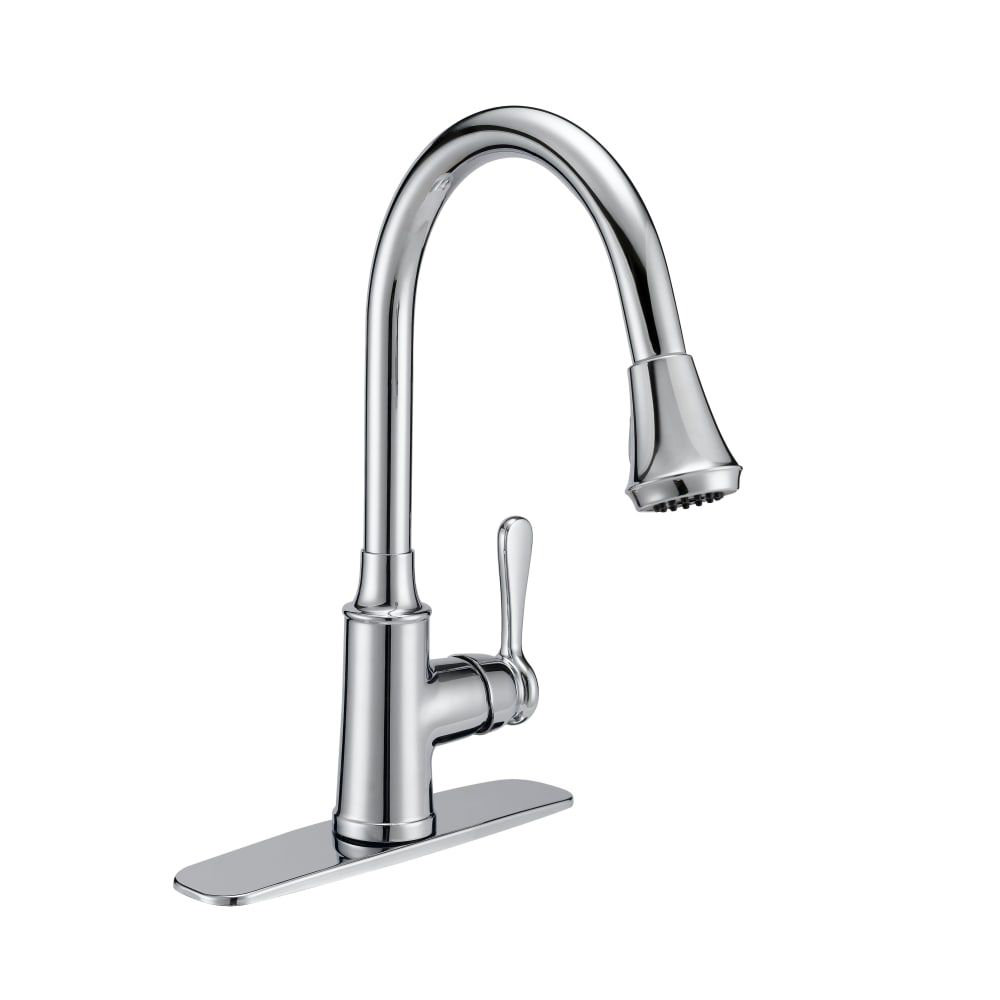 Proflo Pull Down Touchless Kitchen Faucet with Deck Plate | Wayfair