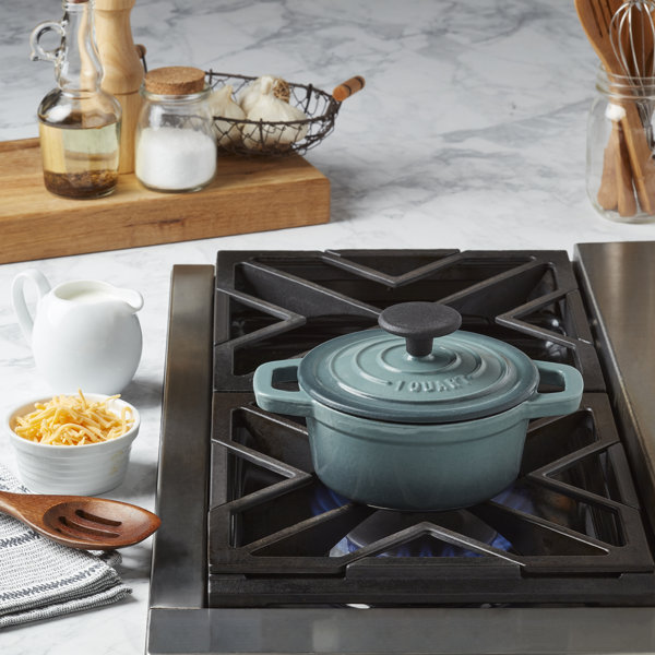 Smith and Clark Smith & Clark - Round Enamel Cast Iron Dutch Oven ...