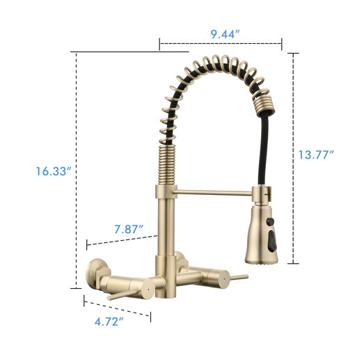 VANITYFAIR Pull Down Kitchen Faucet & Reviews | Wayfair