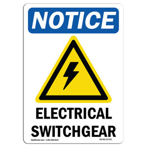 SignMission Electrical Switchgear Sign with Symbol | Wayfair