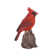 Hi-Line Gift Ltd. MOTION ACTIVATED SINGING CARDINAL STANDING ON STUMP ...