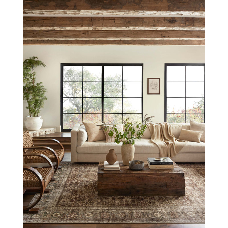 Magnolia Home By Joanna Gaines X Loloi Sinclair Machine Washable Rust ...