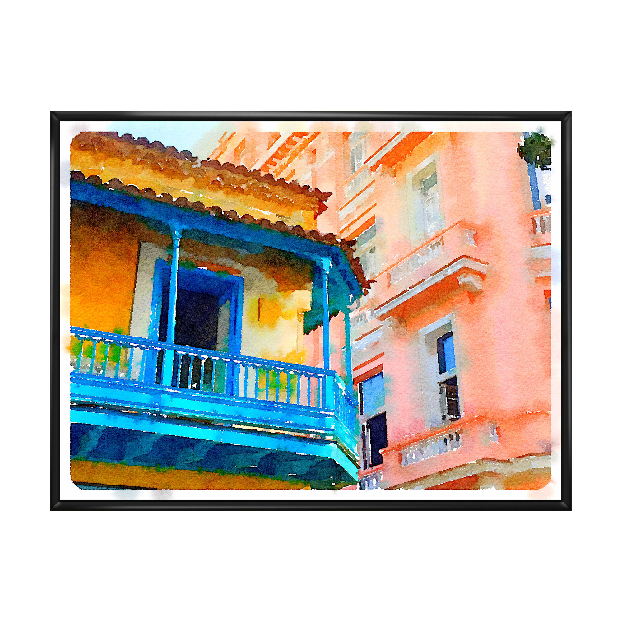 Winston Porter Italian Pastel Architecture On Canvas Print | Wayfair