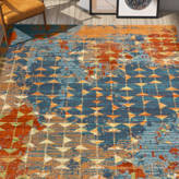 Trent Austin Design® Leonidas Performance Blue/Moss Green Rug & Reviews ...