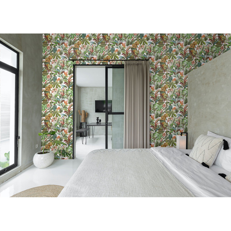 Daisy Bennett Designs Peel & Stick Animal Print Wallpaper | Wayfair