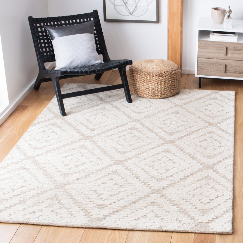 Etta Avenue™ Patricia Handmade Hand Tufted Beige Rug & Reviews | Wayfair