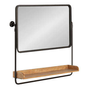 Steelside™ Beckett Rectangle Solid Wood Wall Mirror | Wayfair