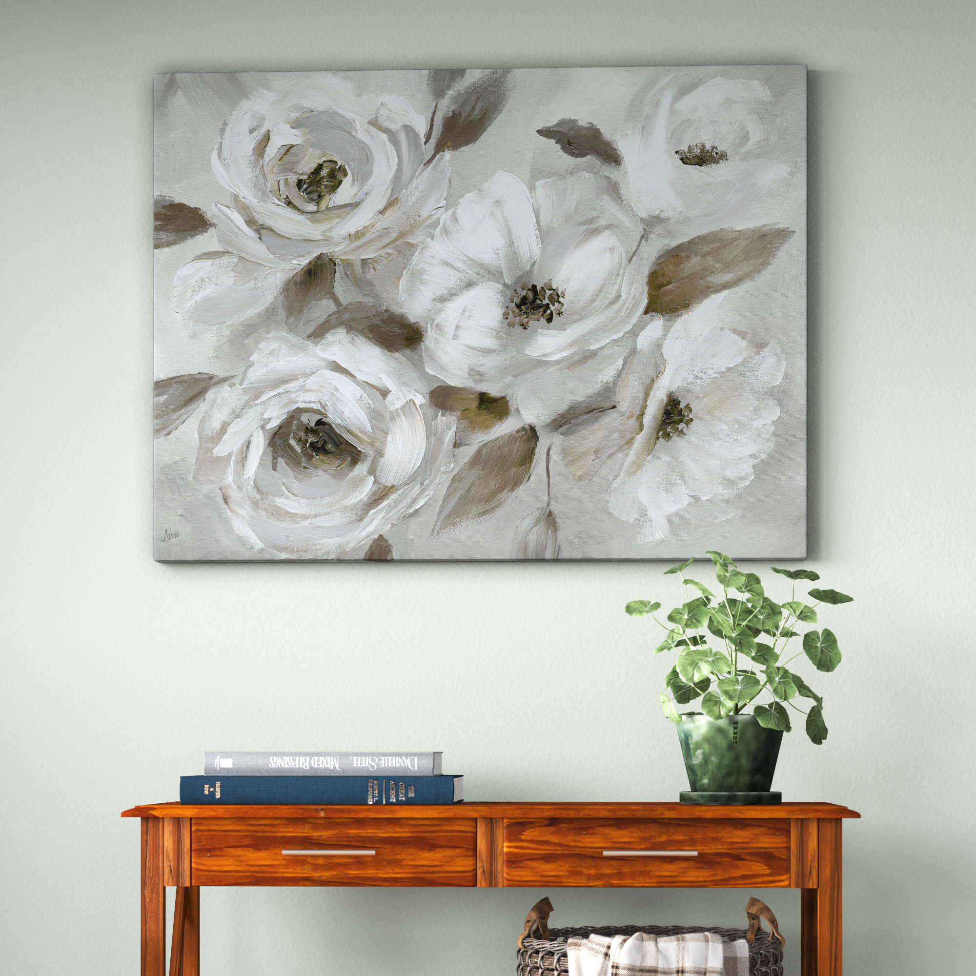 Andover Mills™ Winter White - Wrapped Canvas Print & Reviews | Wayfair