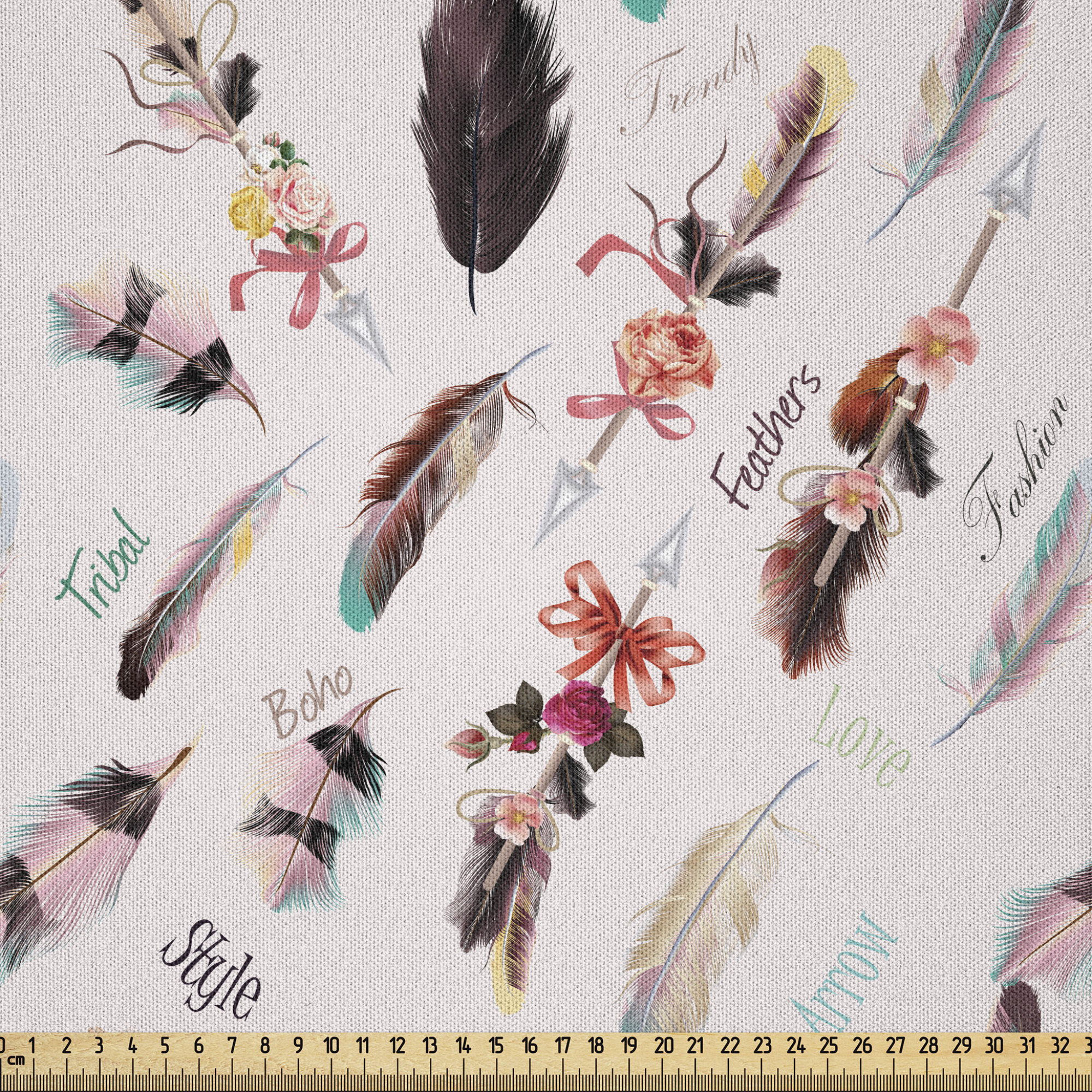 East Urban Home Bohemian Fabric By The Yard, Fashion Illustration ...