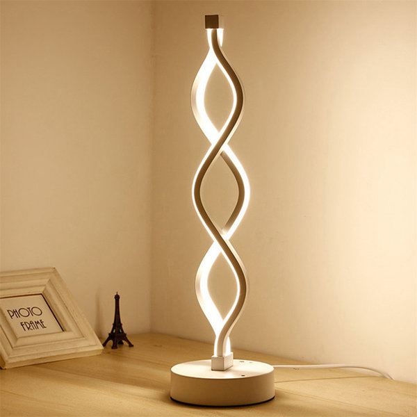Metro Lane Timmothy 44cm White Table Lamp with USB & Reviews | Wayfair ...