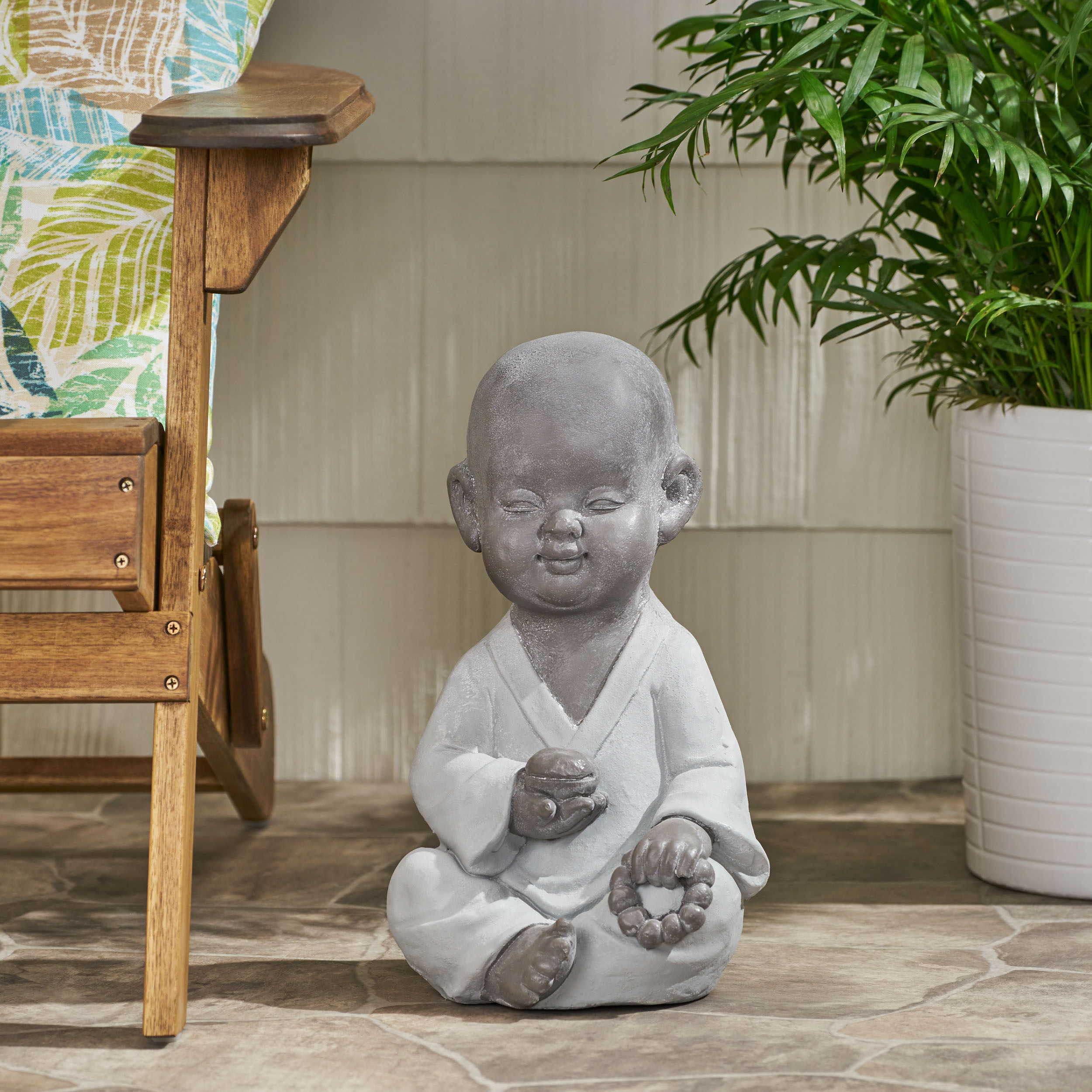 Dakota Fields Bauder Outdoor Monk Garden Statue | Wayfair