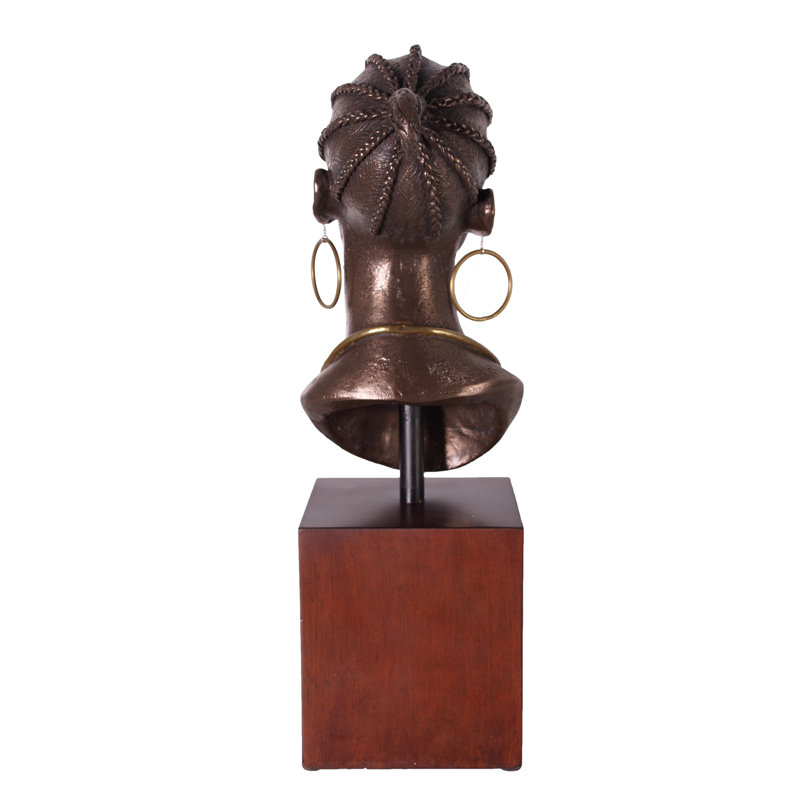 World Menagerie Ulrica African Bust on Stand | Wayfair