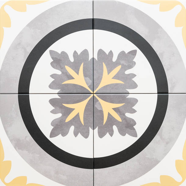 Long Island Mosaics & Tile DaVinci 7.9" x 7.9" Porcelain Patterned ...