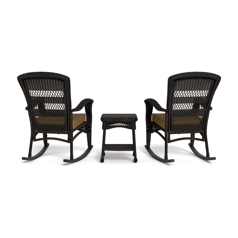 Tortuga Outdoor Portside Plantation 3 Piece Rocker Set & Reviews | Wayfair