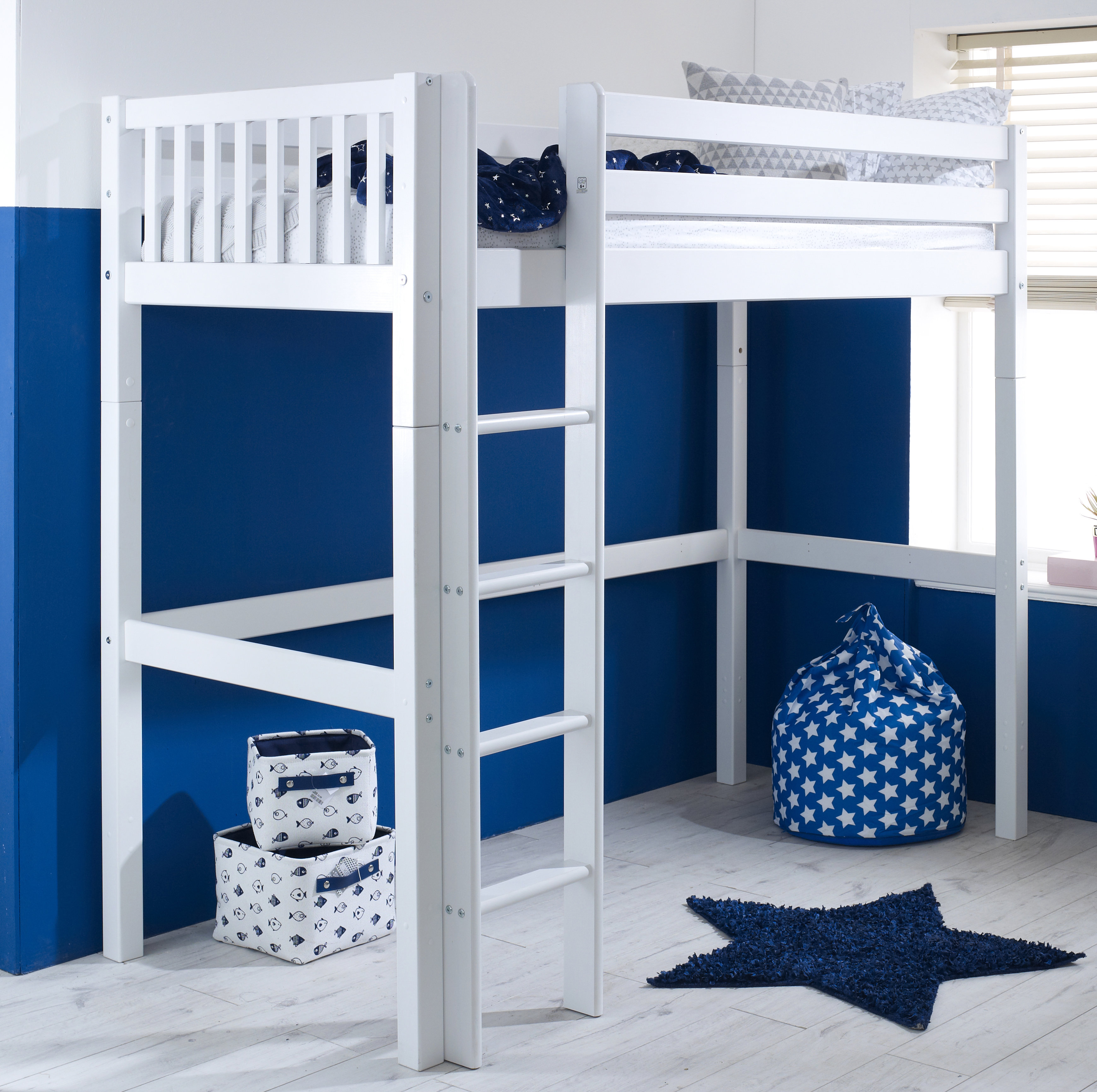 Harriet Bee Booth European Single (90 X 200Cm) Solid Wood Cabin Bed Loft Bed by Harriet Bee ...