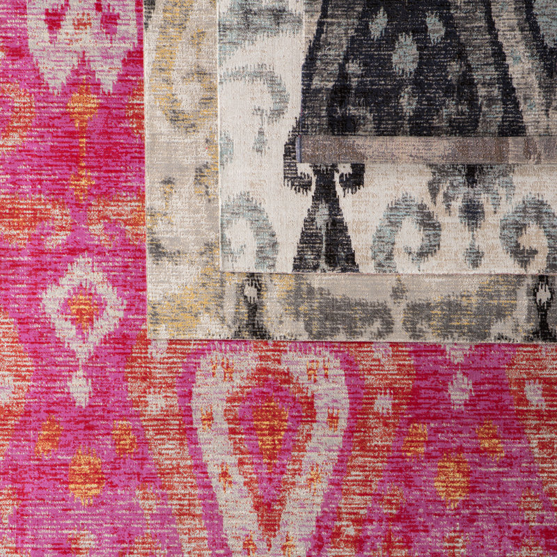 World Menagerie Jambi Pink/Beige Indoor/Outdoor Rug & Reviews | Wayfair