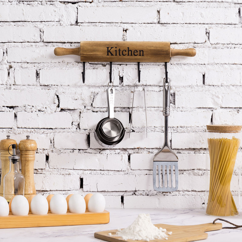 Gracie Oaks Kejohn KITCHEN Wood Mug Hook | Wayfair