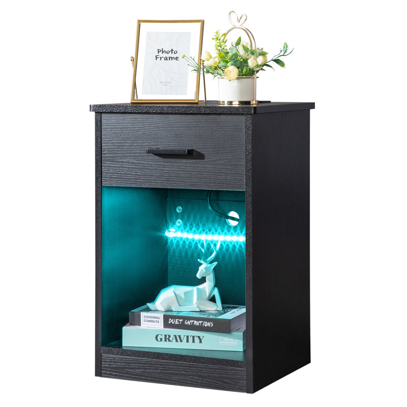 Wrought Studio Damisi Manufactured Wood Nightstand | Wayfair