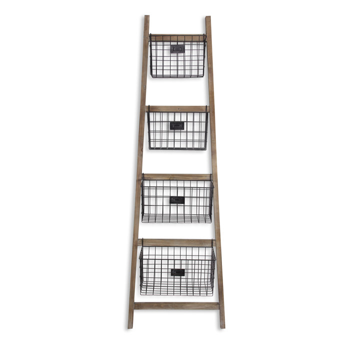 Gracie Oaks Solid Wood Blanket Ladder & Reviews | Wayfair