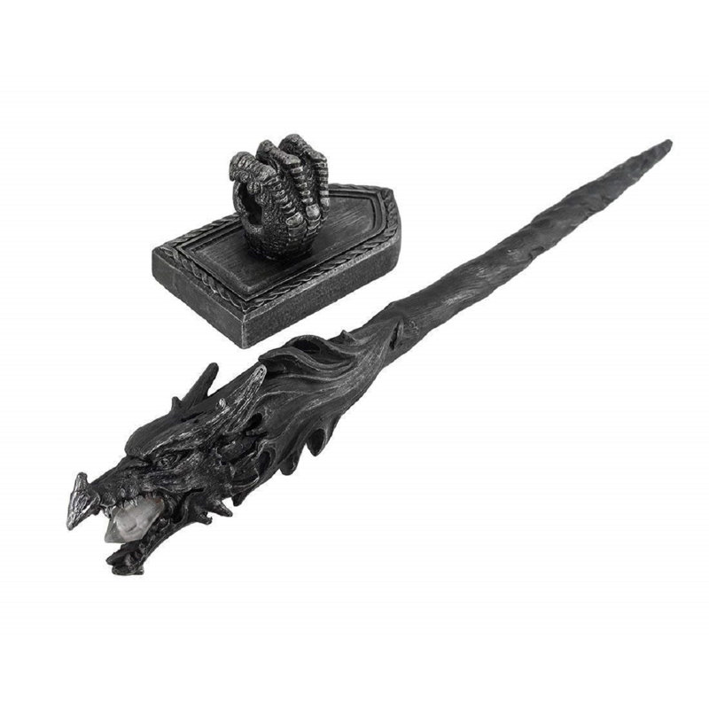 World Menagerie Left and Right Dungeon Dragon Head Scepter Orb Torch ...