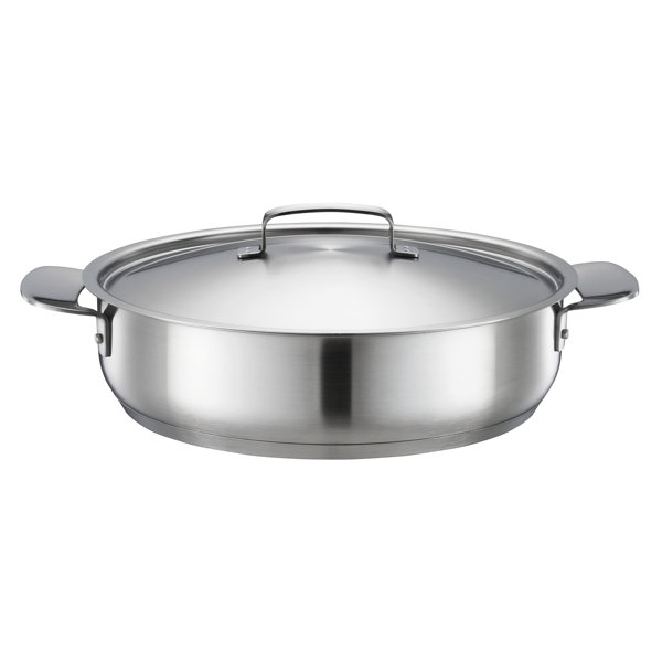 Fiskars All Steel 19.78'' Non-Stick Stainless Steel Roasting Pan No ...