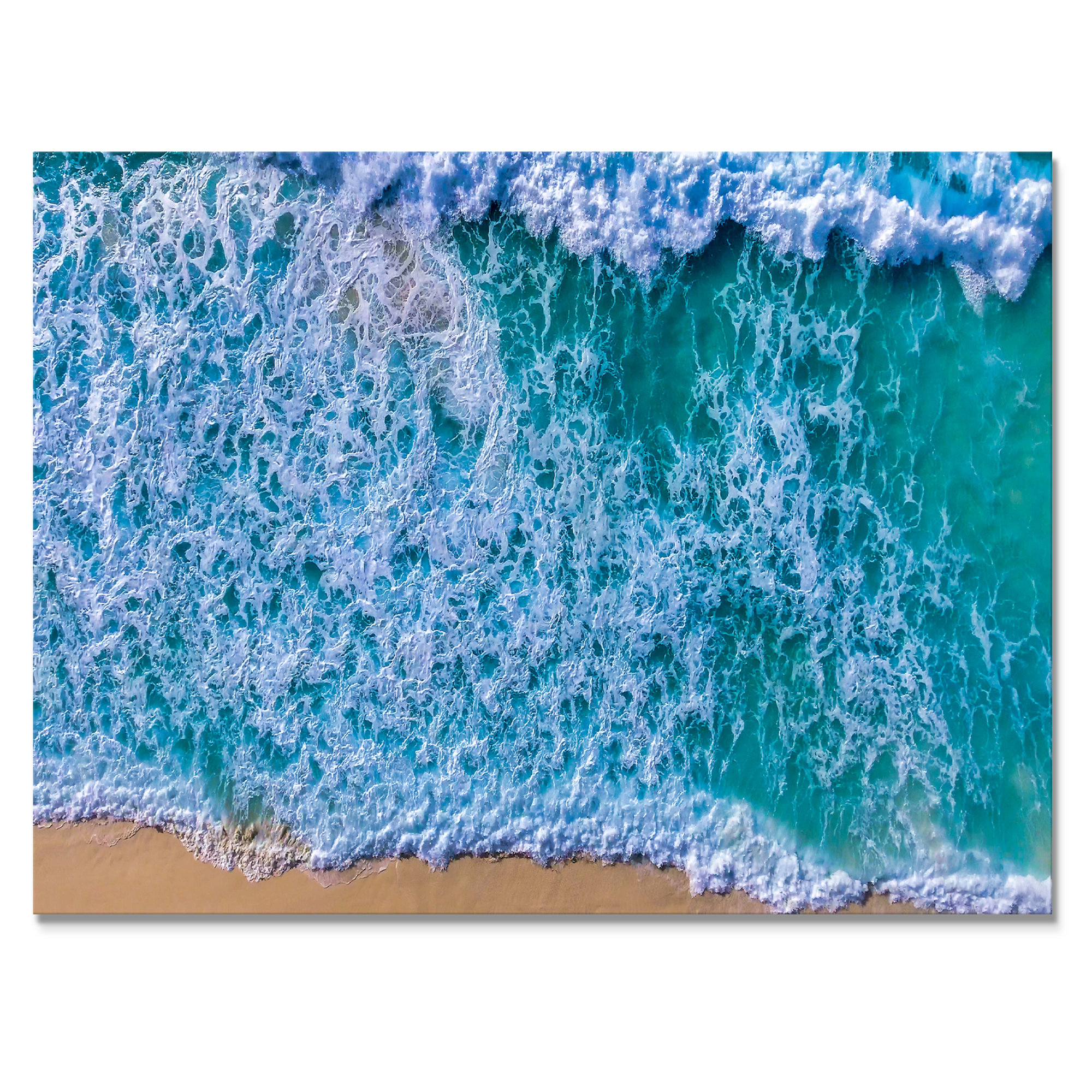 Highland Dunes Amazing Aerial Coastal View - Painting on Canvas | Wayfair