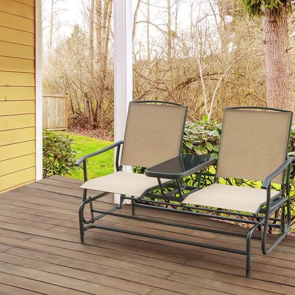 Red Barrel Studio® Outdoor Rocking Metal Chair - Wayfair Canada