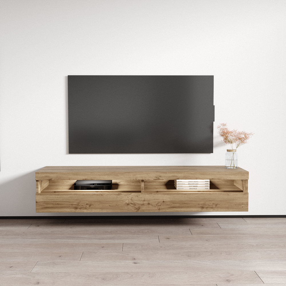 Orren Ellis Fly Modular Floating TV Stand for TVs up to 70" & Reviews ...