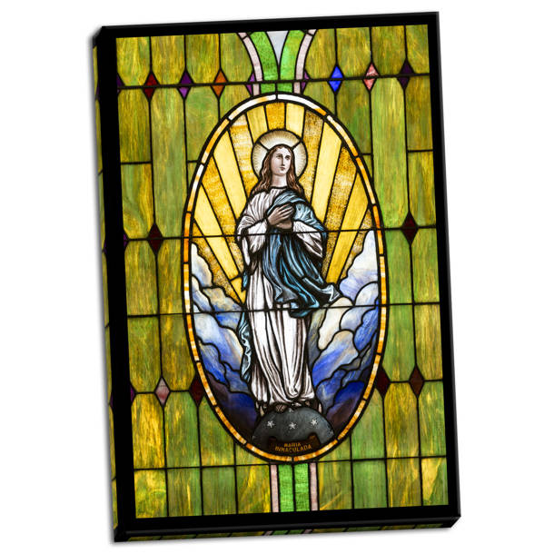 Astoria Grand Tiffany Glass Victorian Window Panel & Reviews | Wayfair