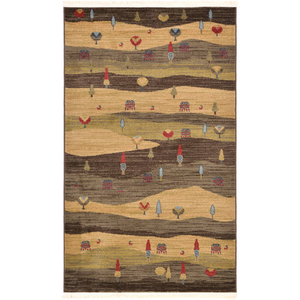 Union Rustic Abrigail Performance Light Blue Rug & Reviews | Wayfair