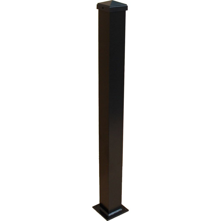ModVue 3 in. W Aluminum Post with Welded Base & Reviews | Wayfair